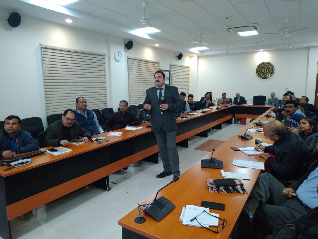User Training on RTI UP Online Portal held on 28th-29th January 2020 at ...