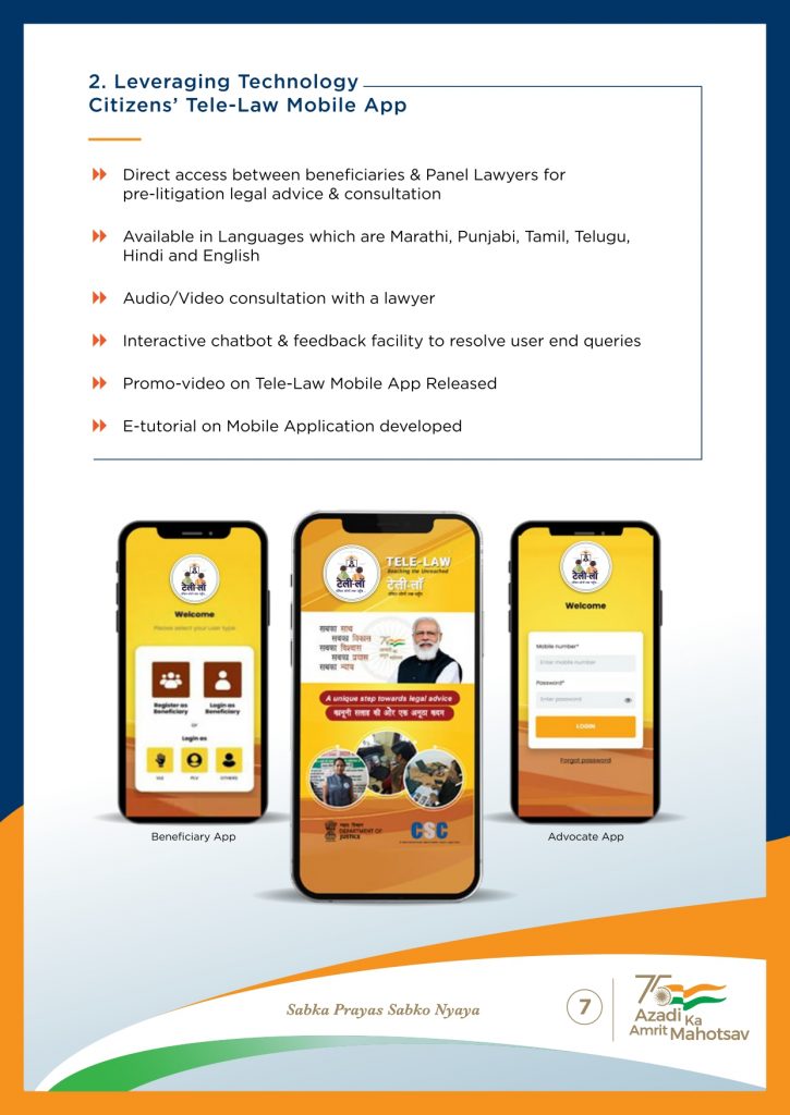 Tele-Law | Department of Justice | India