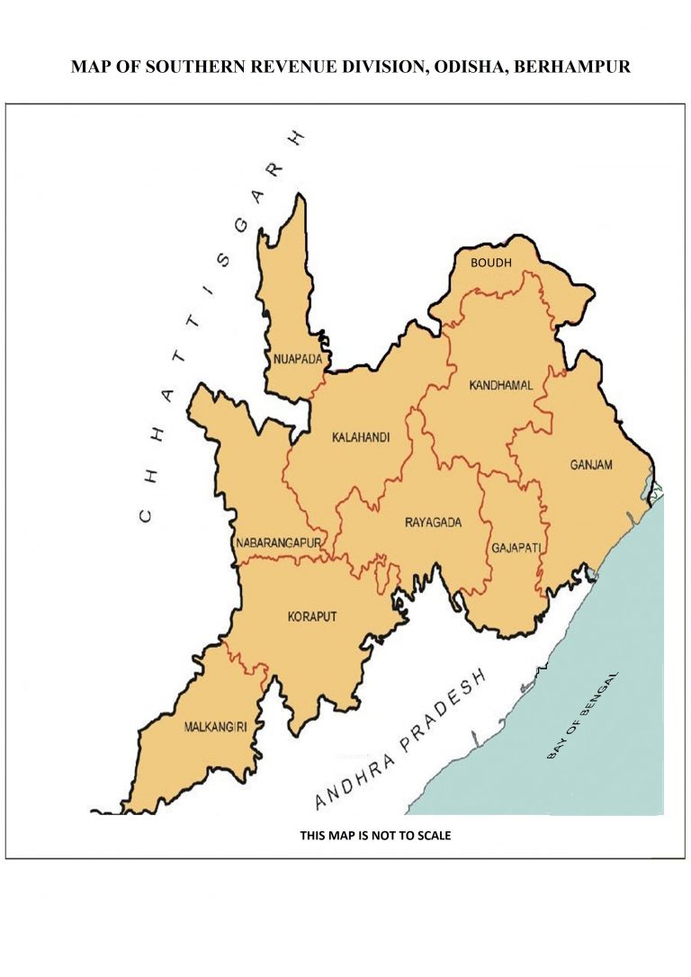 Map of Southern Revenue Division, Odisha, Berhampur | Southern Revenue ...