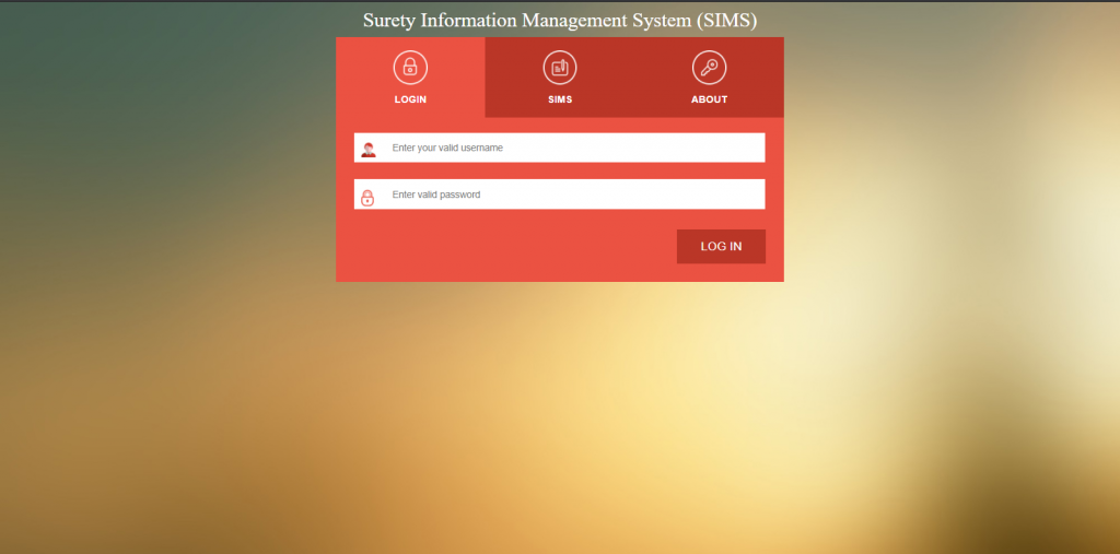 Surety Information Management System (SIMS) | Official Website of e ...