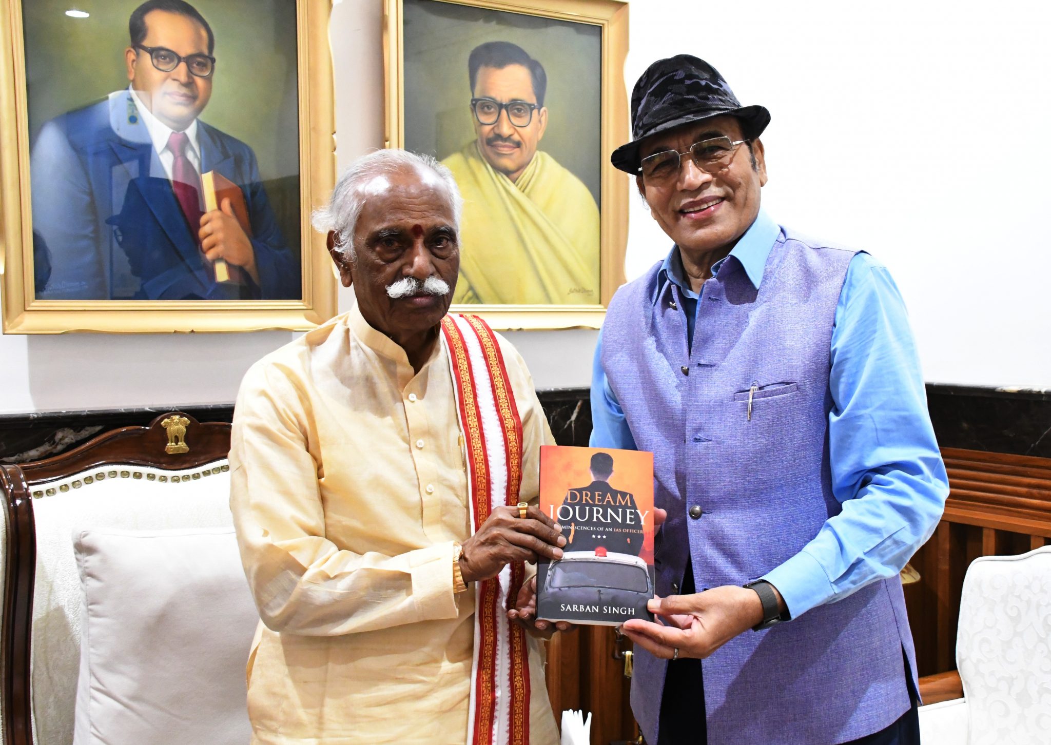 Former IAS officer of Haryana cadre Shri Sarban Singh presenting his ...